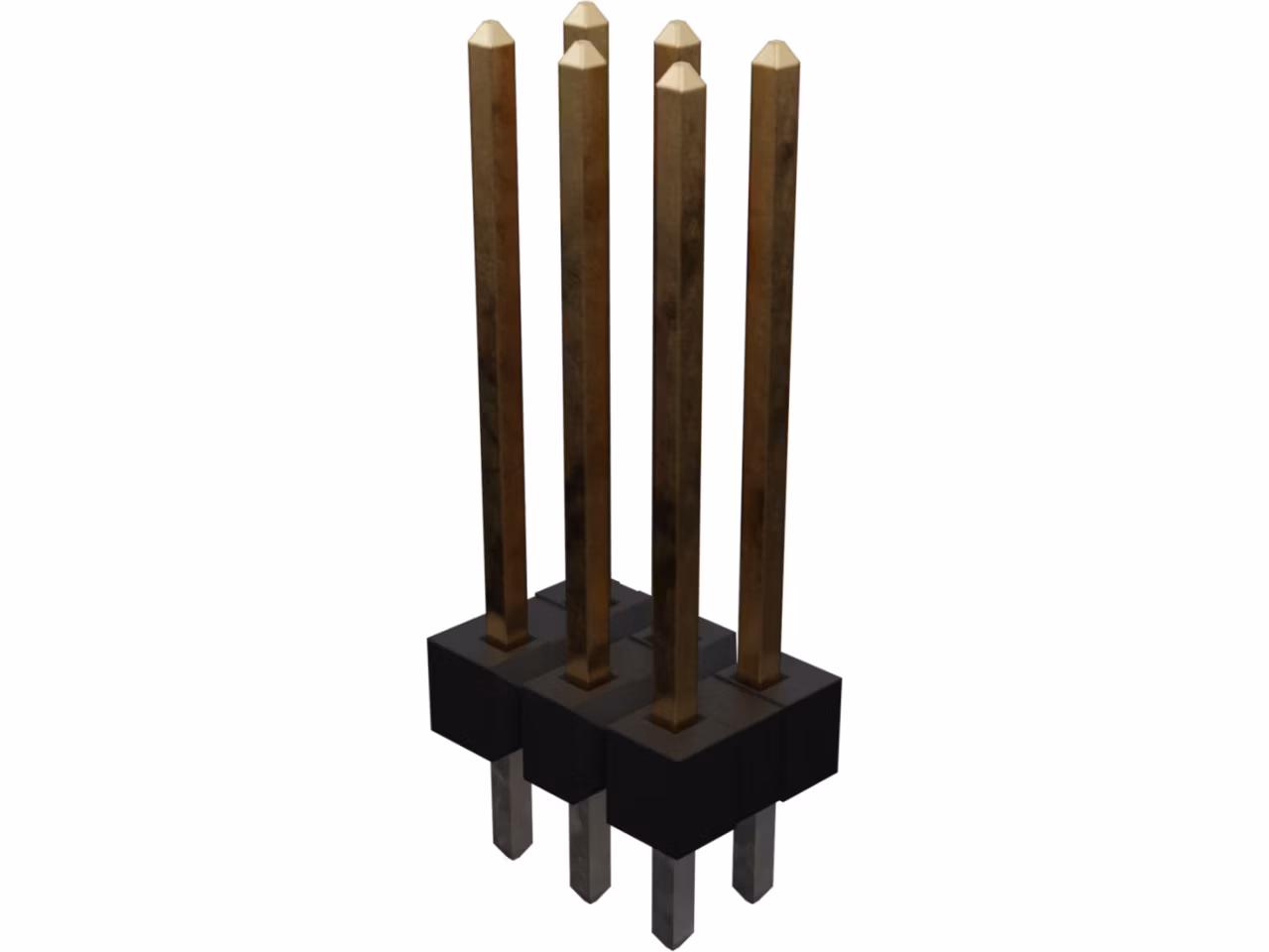 C-Grid Header, 2.54mm Pitch, Through Hole, Dual Row, Vertical, 6 Circuits, 0.38µm Gold (Au) Plating, Tray Packaging, Lead-Free for sale