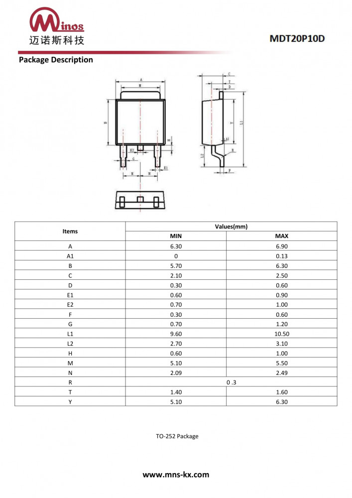 MDT20P10D datasheet page 6