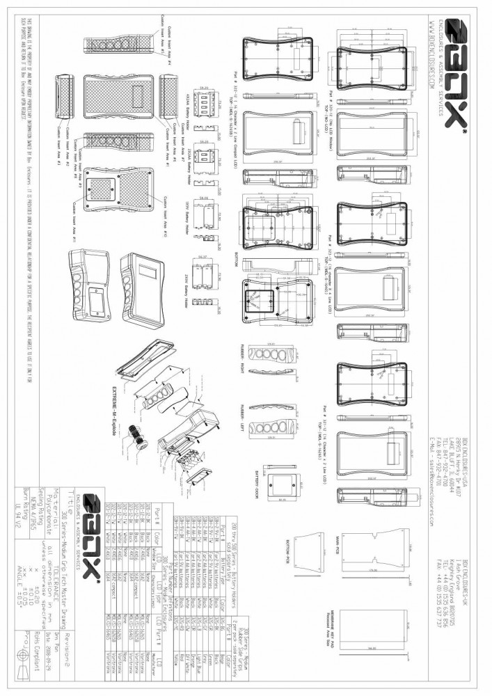 Product technical document image supplied for reference
