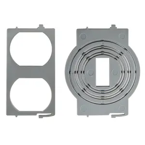 Wallplates and Covers, Weatherproof Cover, 2-Gang, 2) Decorator Openings, Cast Aluminum for sale