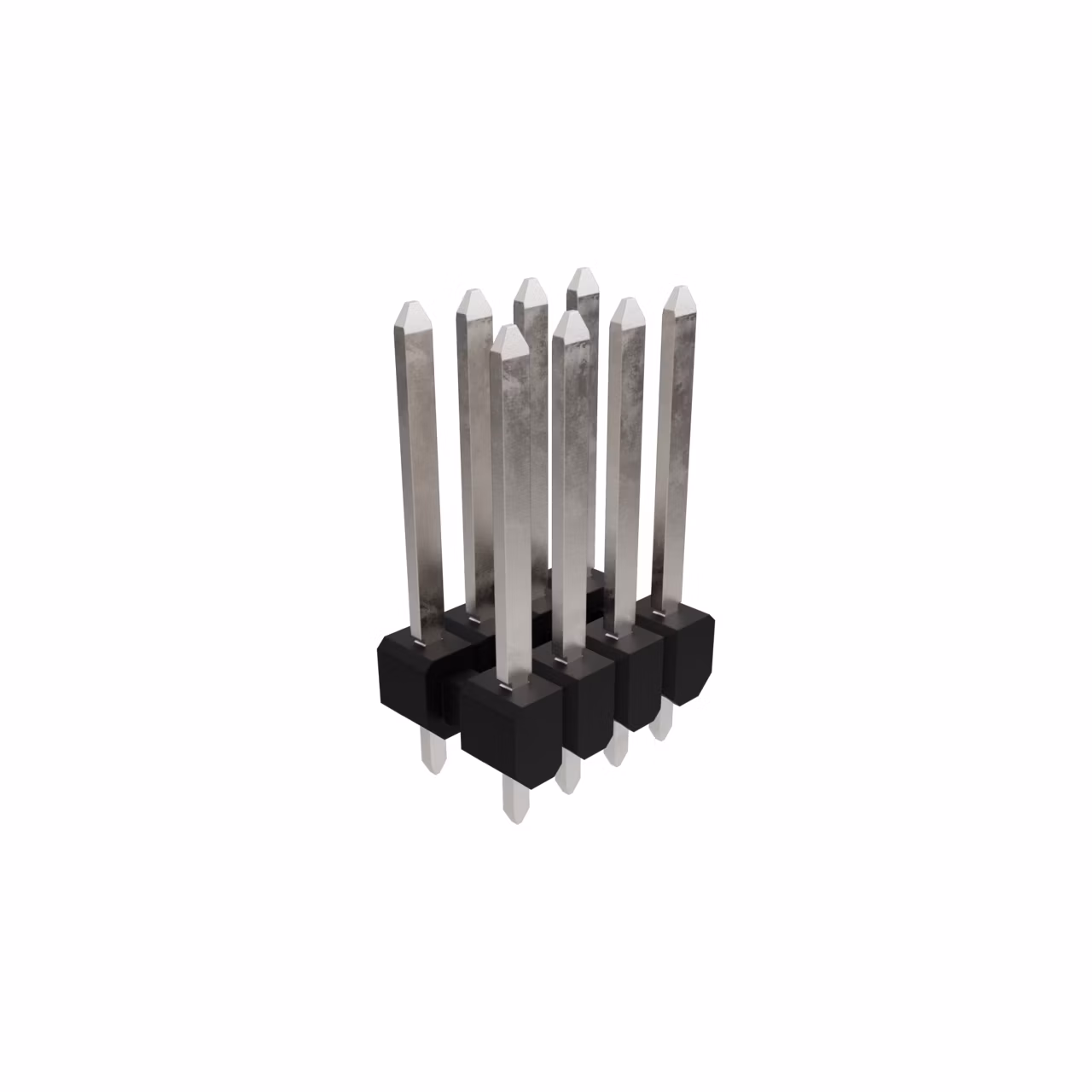 MX150 Dual Row Header, Vertical, 8 Circuits, 1.5µm Tin (Sn) Plating, 16.09mm Mating Pin Length, 3.05mm PC Tail Length for sale