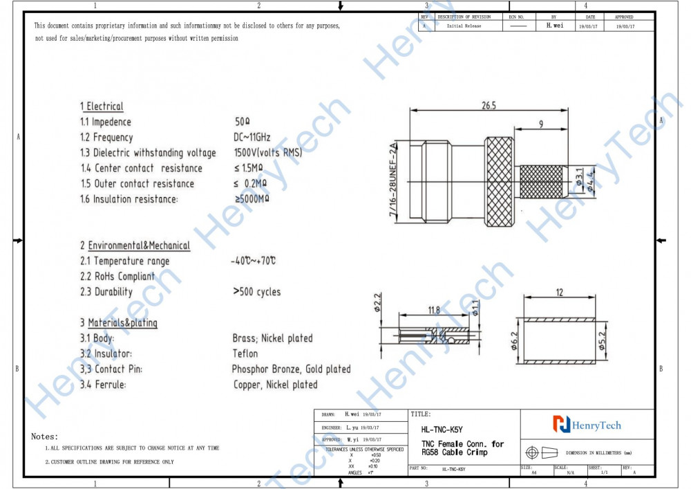 HL-TNC-K5Y technical document preview