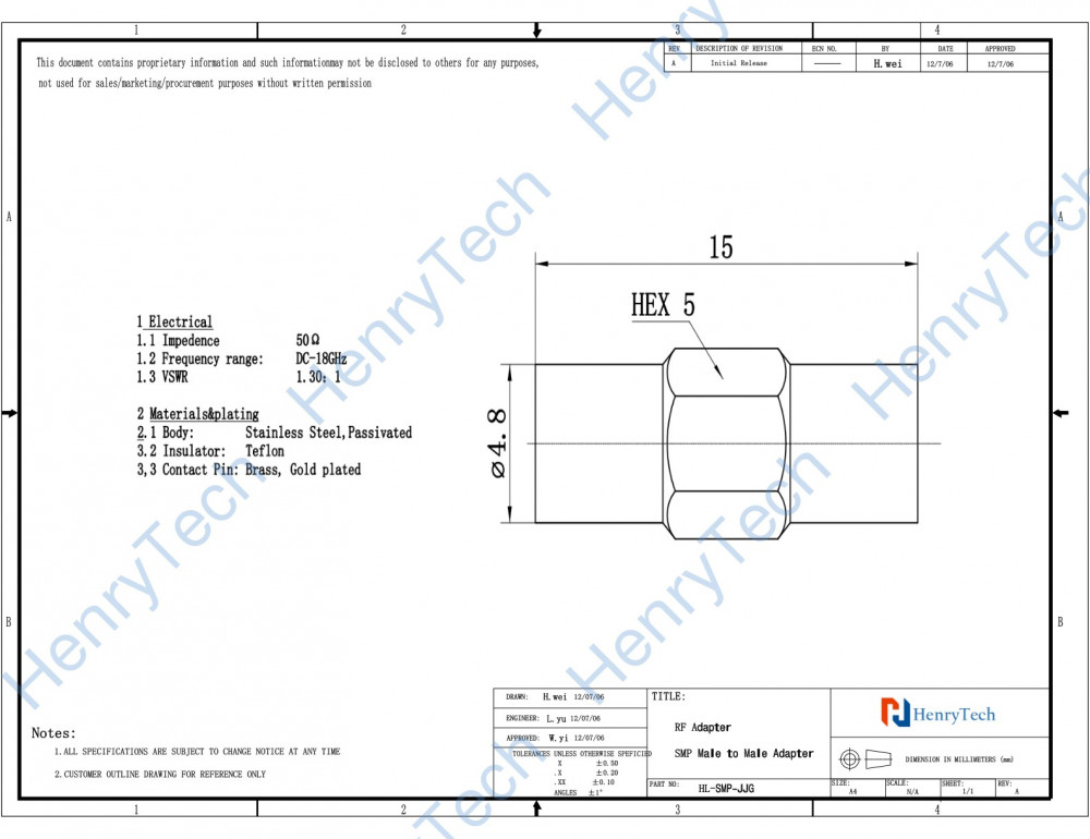 HL-SMP-JJG technical document page