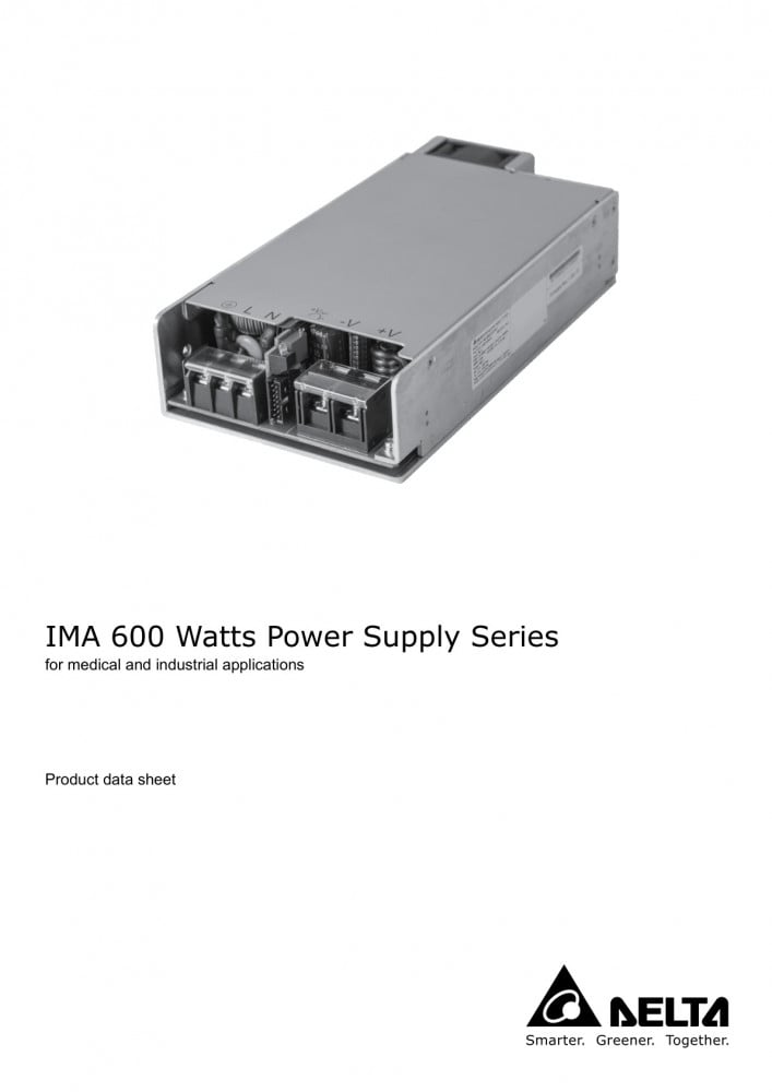IMA 600 W datasheet page 1