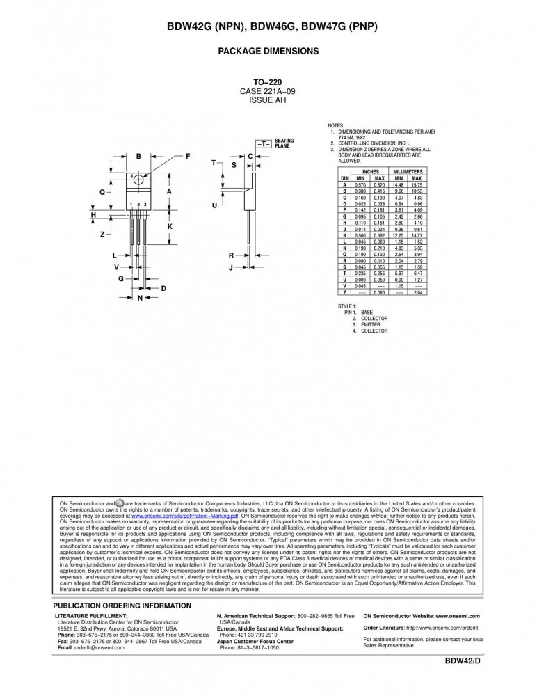BDW47 datasheet page 7