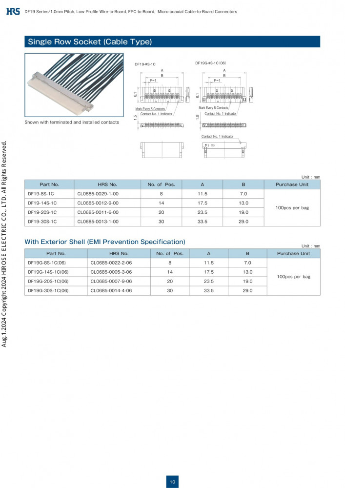 HRS DF19 datasheet page 10