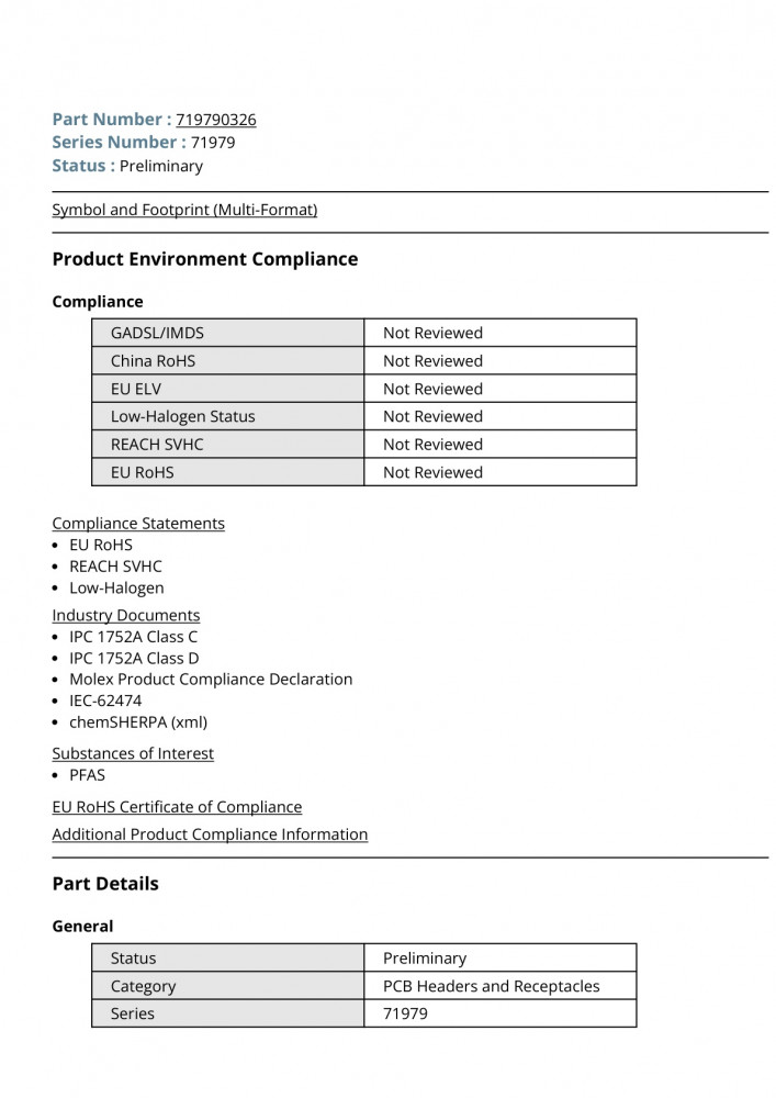 MOLEX 719790326 product document image 1