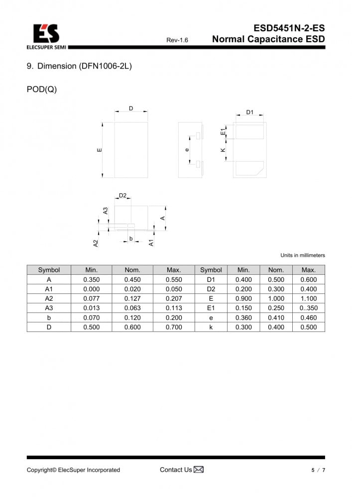 ESD5451N-2-ES datasheet page 5