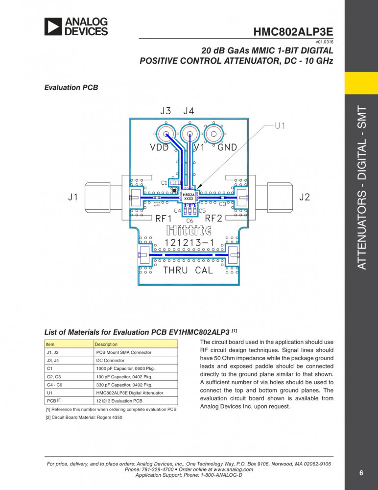 HMC802ALP3E datasheet page 6