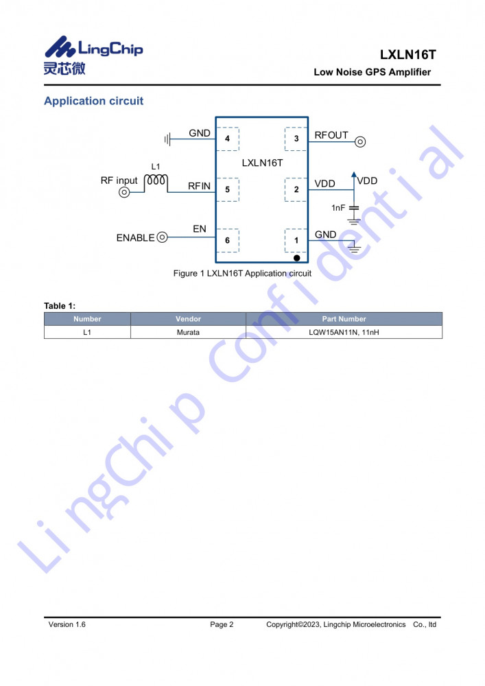LXLN16T datasheet page 3
