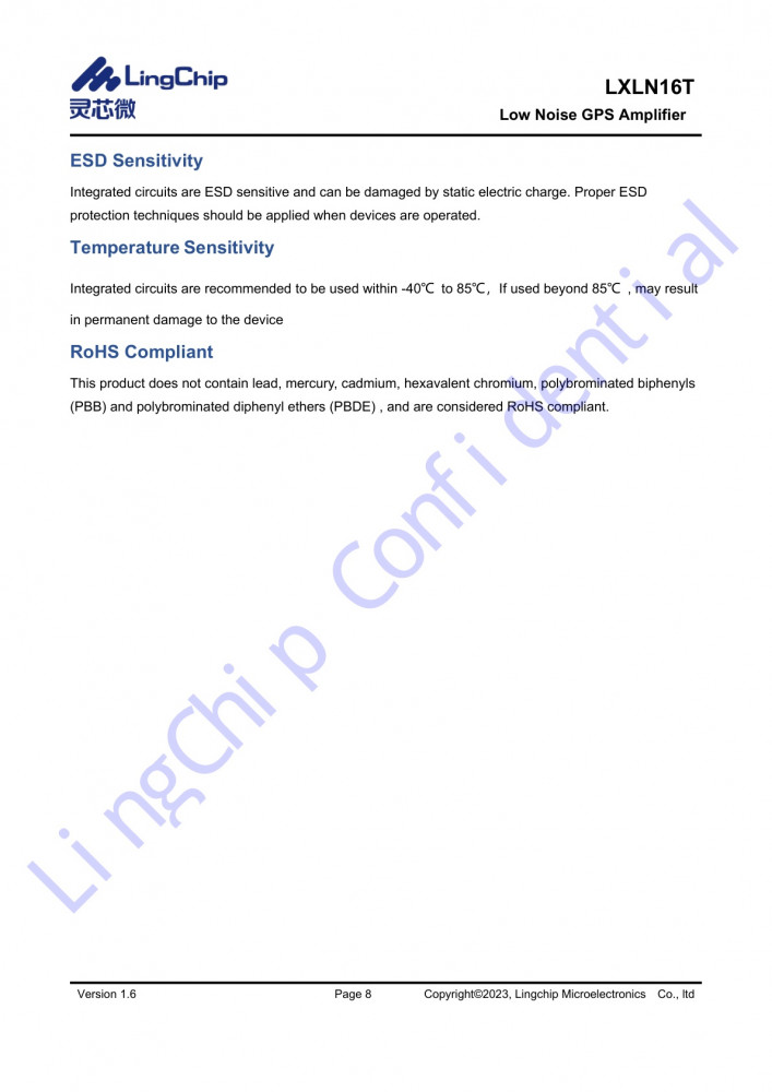 LXLN16T datasheet page 9
