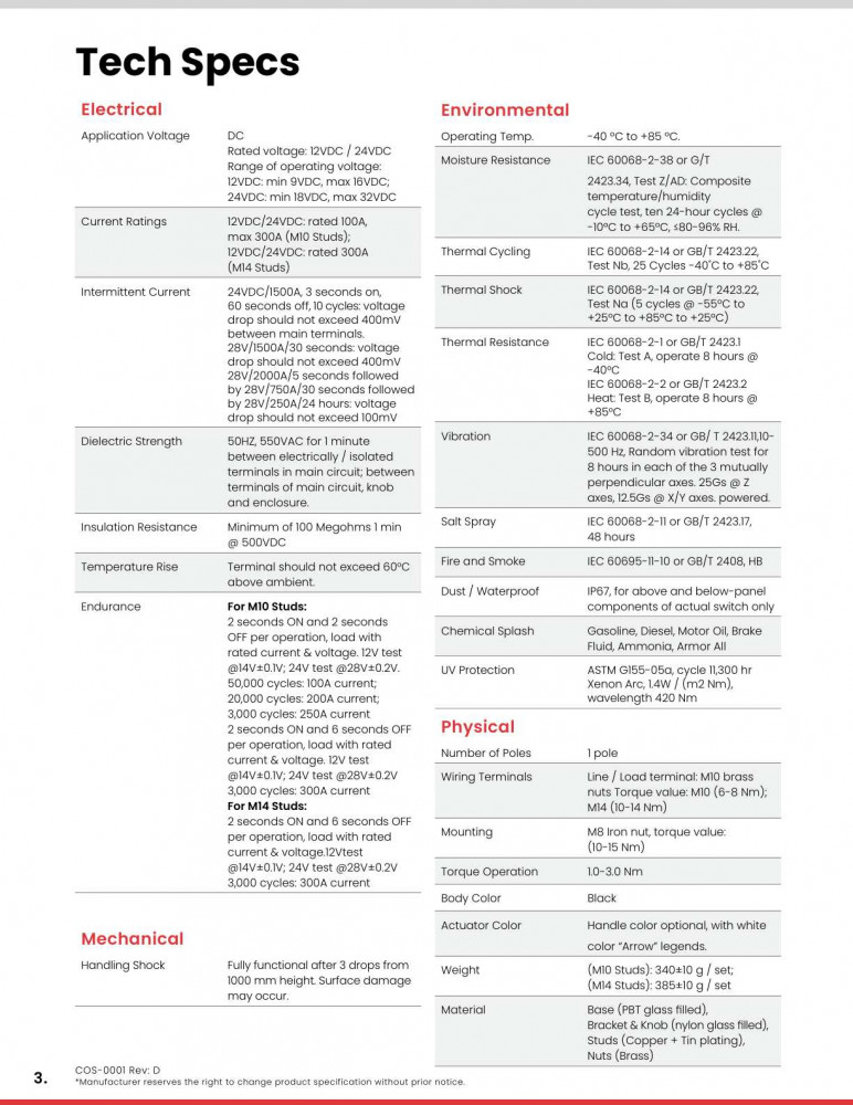 BDA10-RA technical document page 3