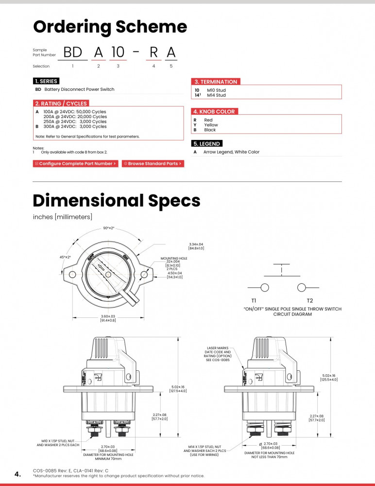 BDA10-RA technical document page 4