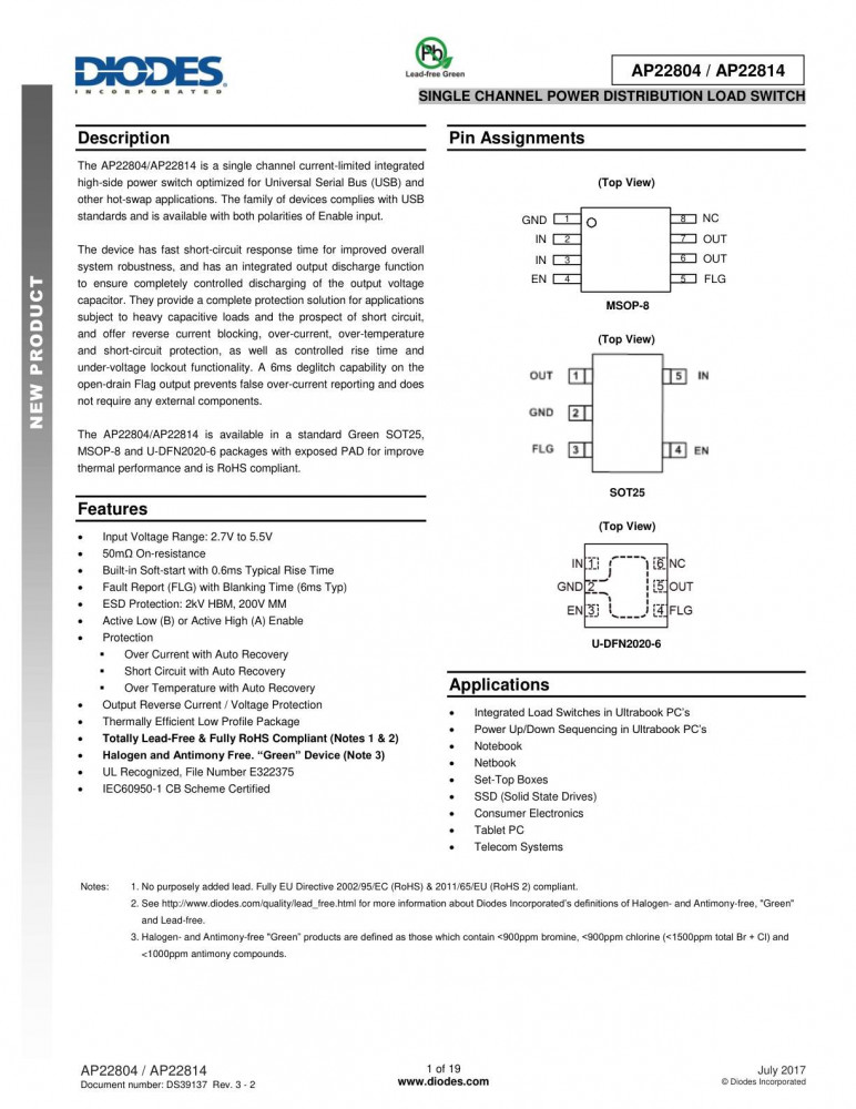 AP22814 technical document page 1