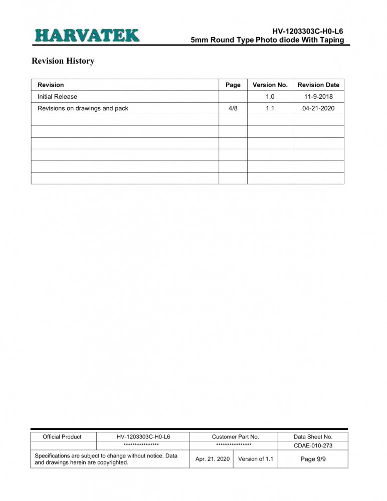 HV-1203303C-H0-L6 datasheet page 9