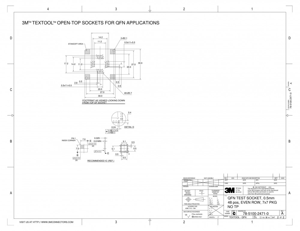 3M 248-5205-00 customer drawing page 2