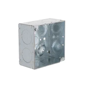 4 in. Square Box, Welded, 2-1/8 in. Deep, Two 3/4 in., Two 1/2 in., & Eight 1 in. KO's for sale