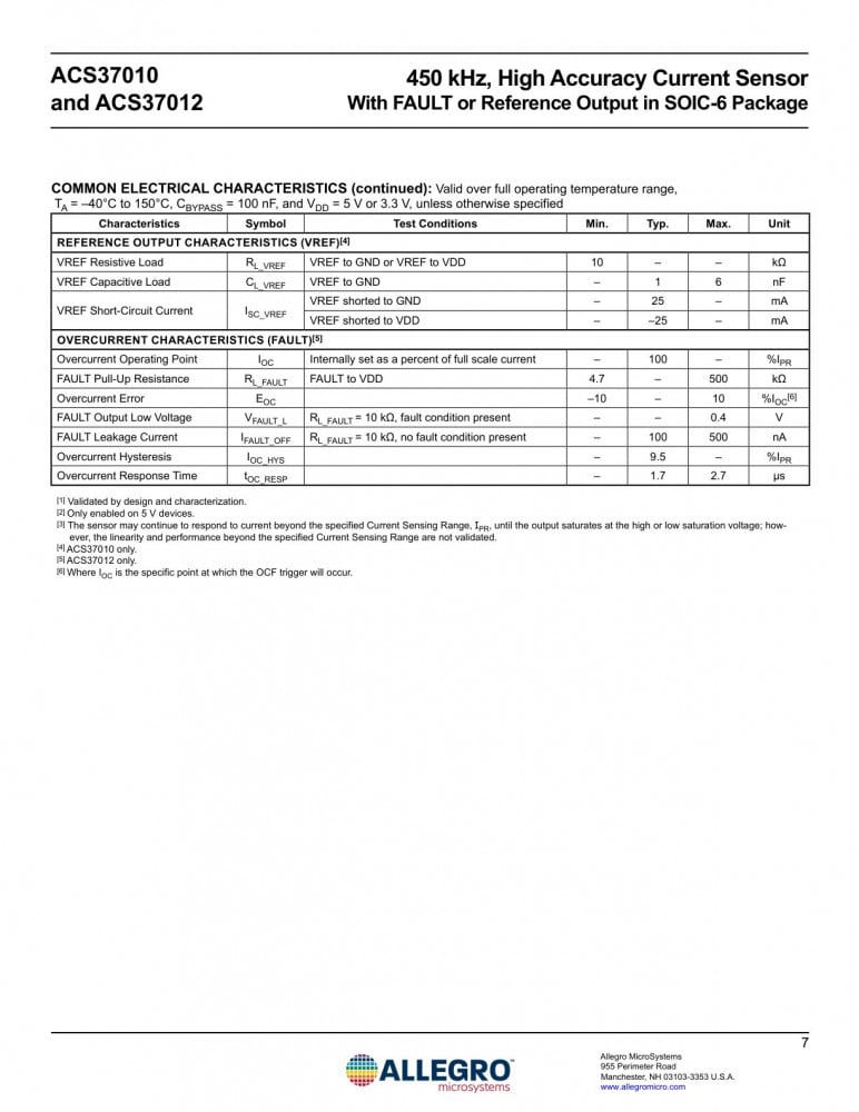 ACS37010 datasheet page 7