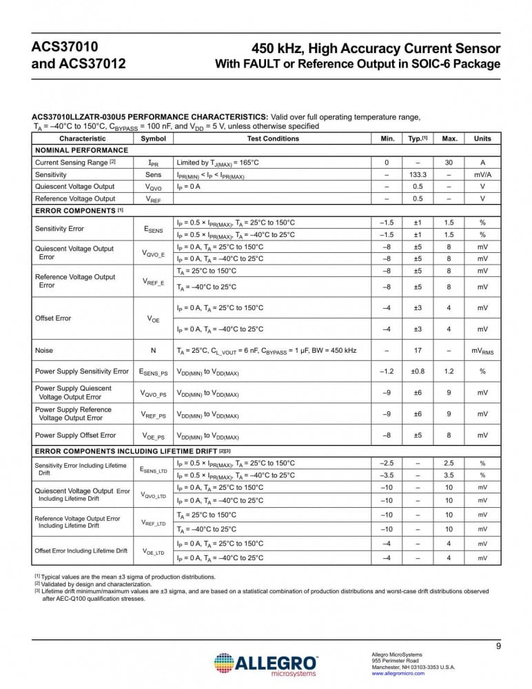 ACS37010 datasheet page 9