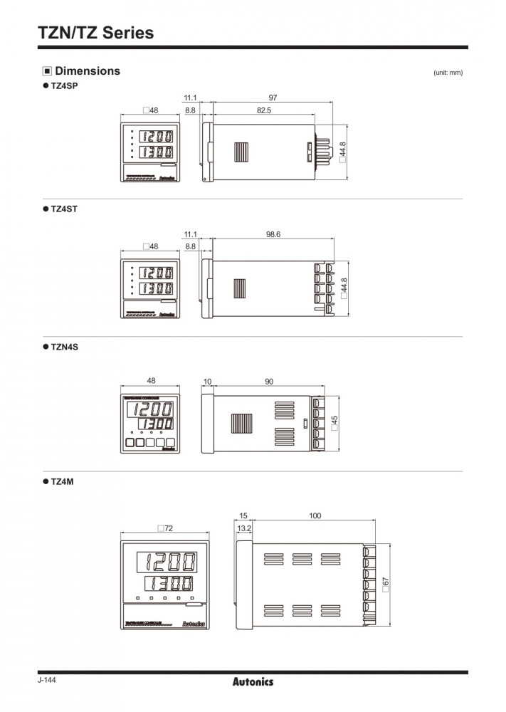 TZN/TZ Series document page 5