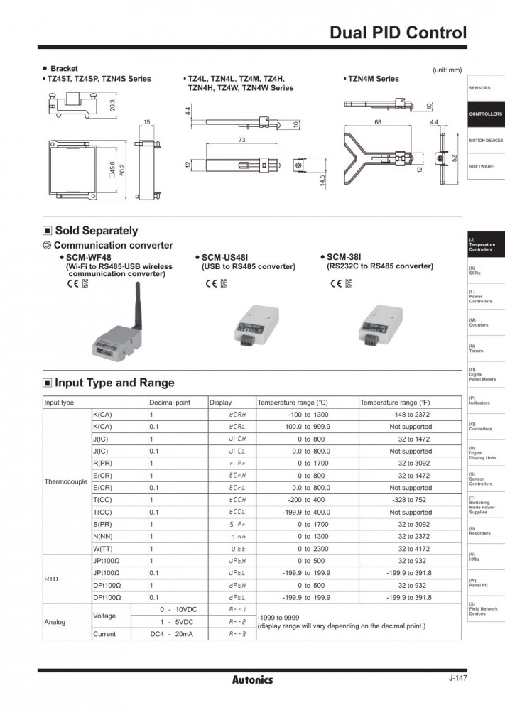 TZN/TZ Series document page 8