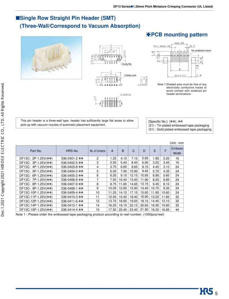 HRS DF13 technical document page 5