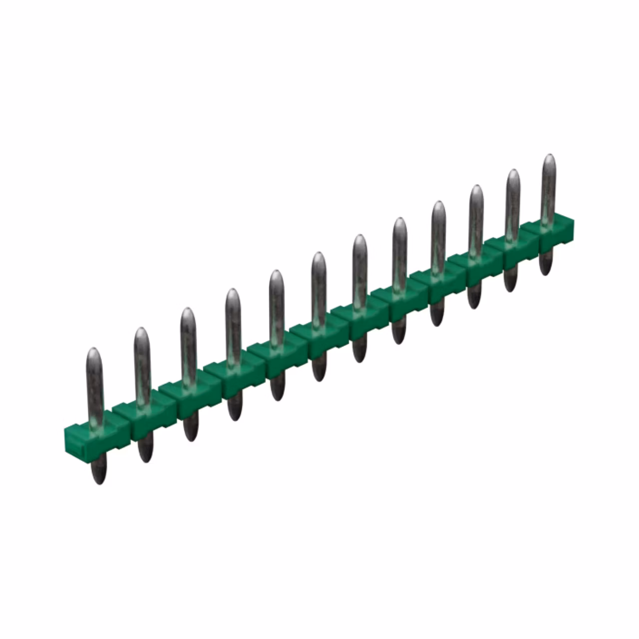 5.00mm Pitch Eurostyle Vertical PCB Pin Header, Breakable, 12 Circuits for sale