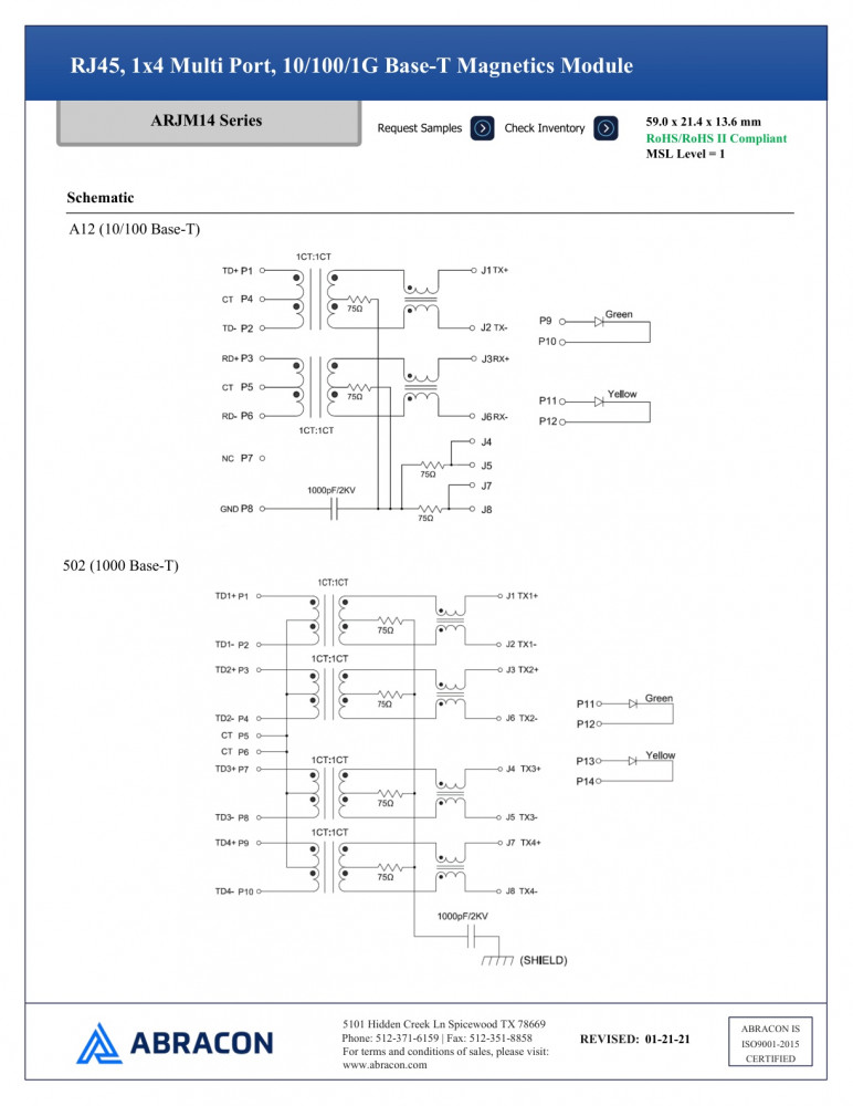 ARJM14 series product documentation page 7