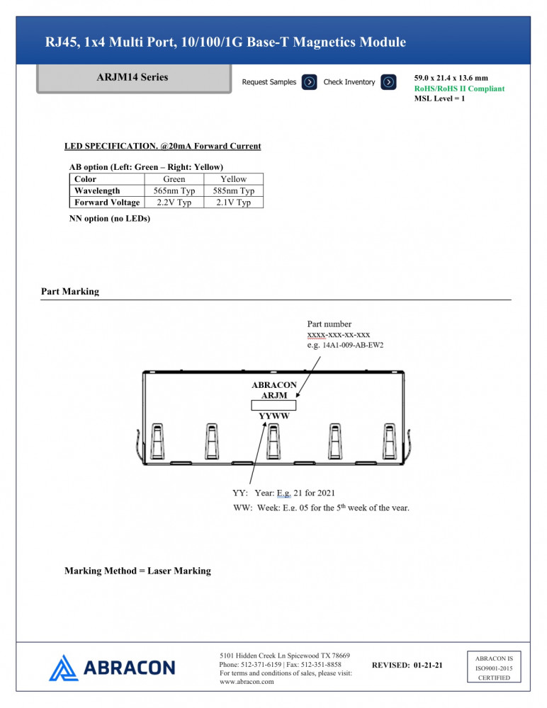 ARJM14 series product documentation page 8
