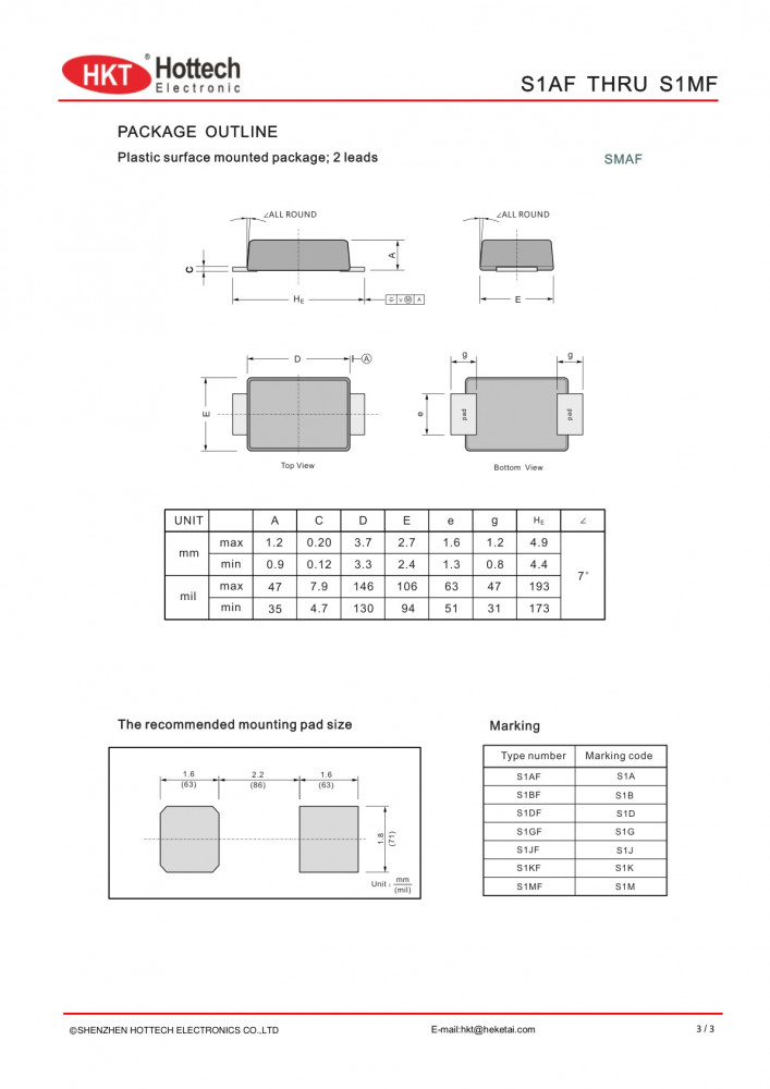 S1MF datasheet page 3