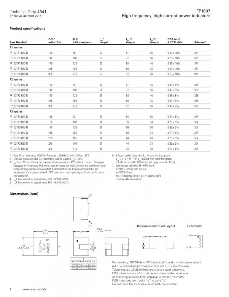 FP1007 datasheet page 2