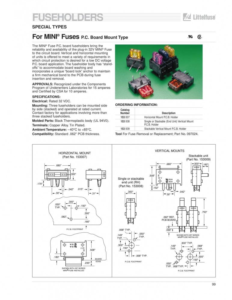 Littelfuse fuseholder documentation page 2