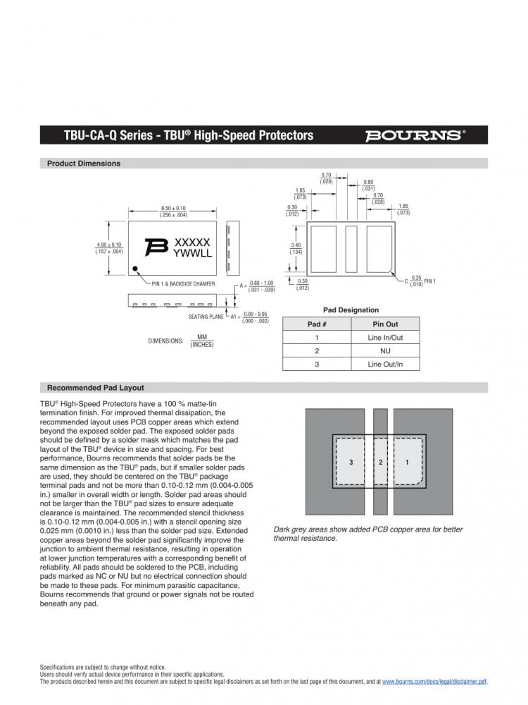 BOURNS TBU-CA-Q datasheet page 4