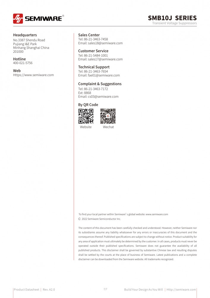 SMB10J24A datasheet page 7