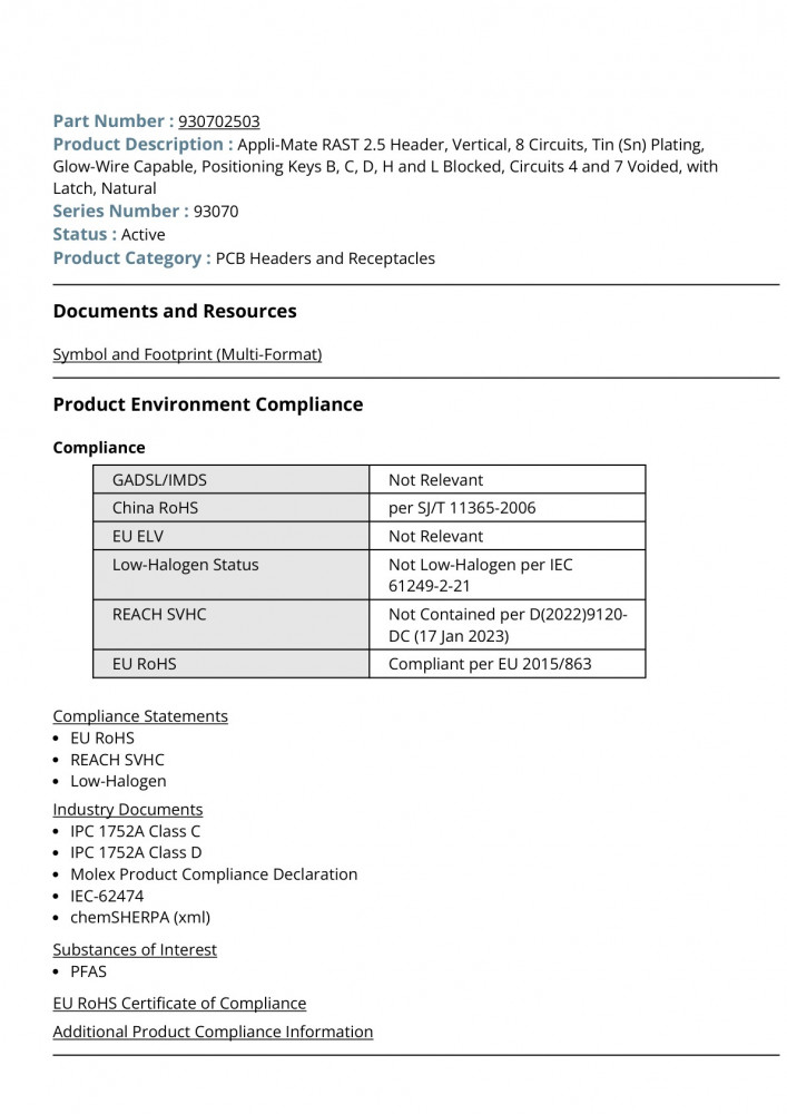 930702503 technical document page 1
