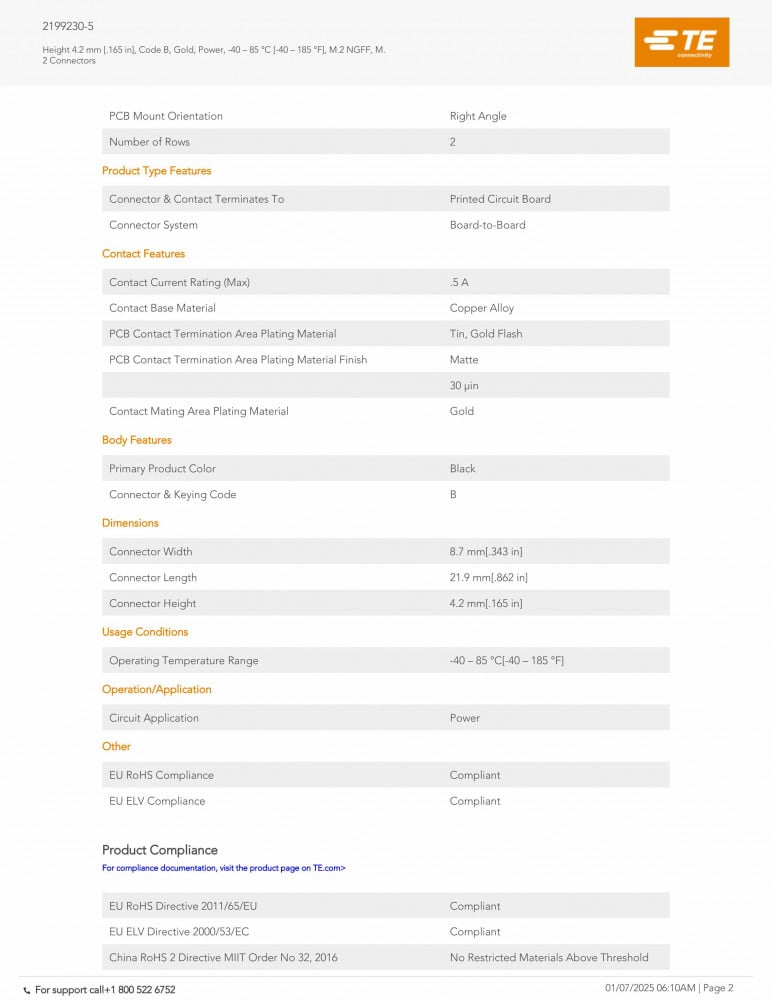 2199230-5 technical document page 2