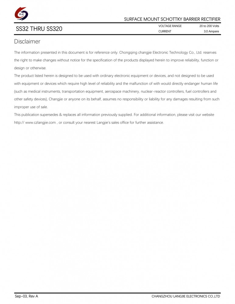 LangJie SS36C datasheet page 6