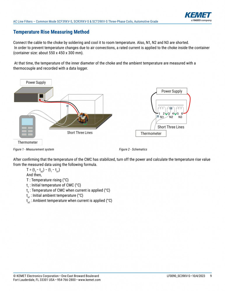 KEMET SCF39XV-S datasheet page 9