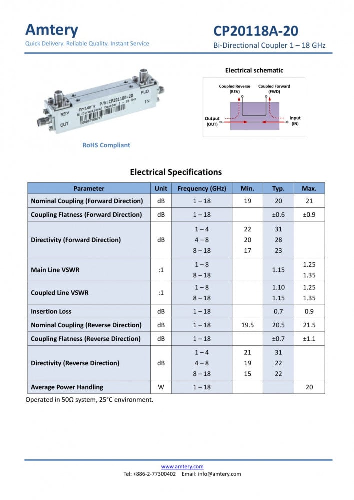CP20118A-20 electrical schematic and specifications