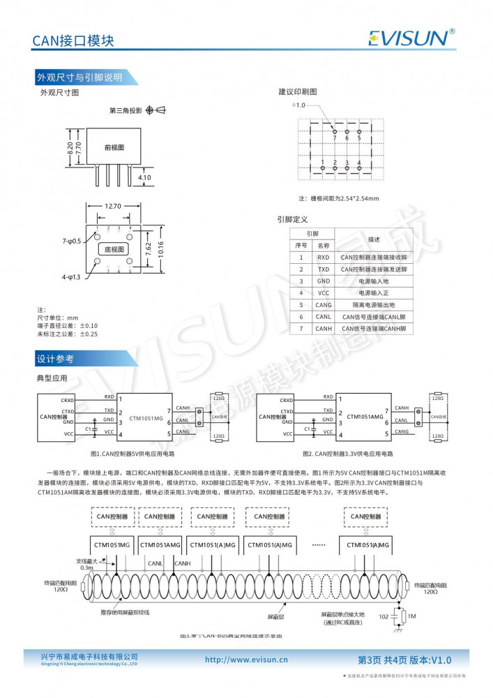 CTM1051AMG datasheet page 3