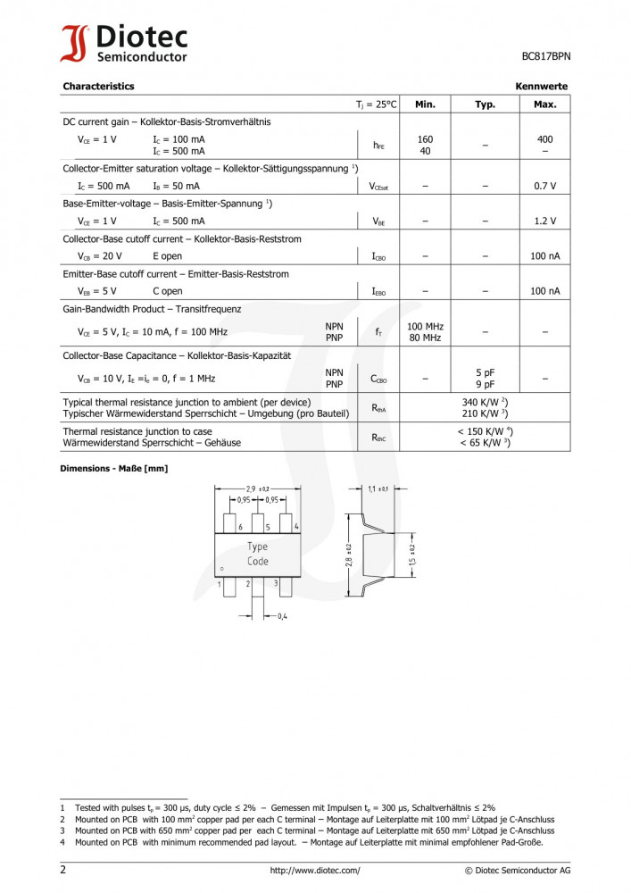 BC817BPN-AQ technical document page 2
