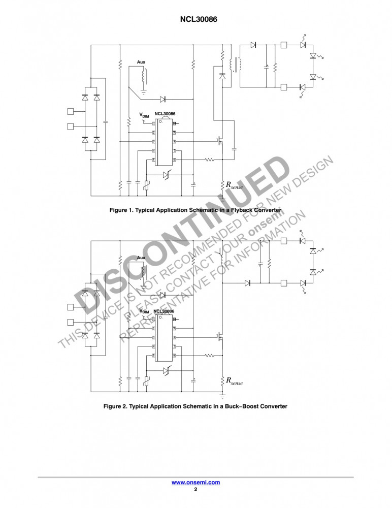 NCL30086 datasheet preview, page 2