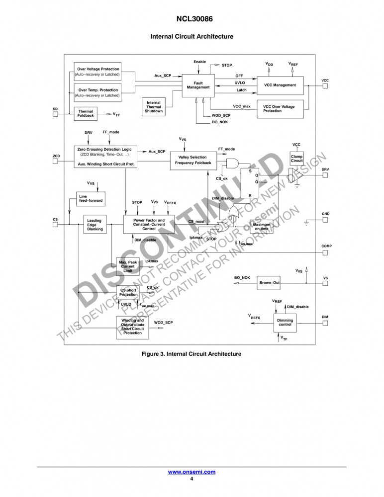 NCL30086 datasheet preview, page 4
