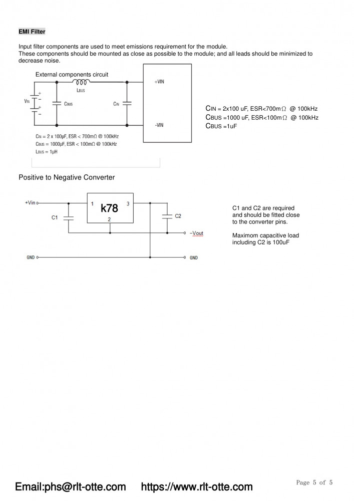 RLT K7805-1000R3 datasheet page 5