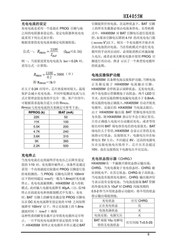 HX4055M datasheet page 6