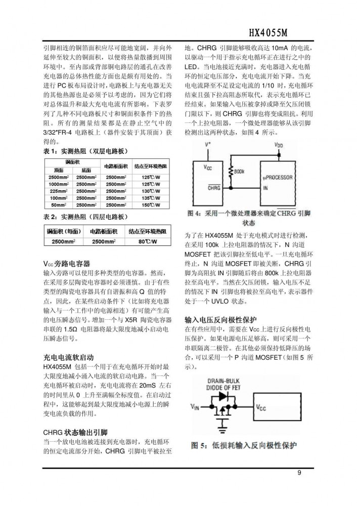 HX4055M datasheet page 9