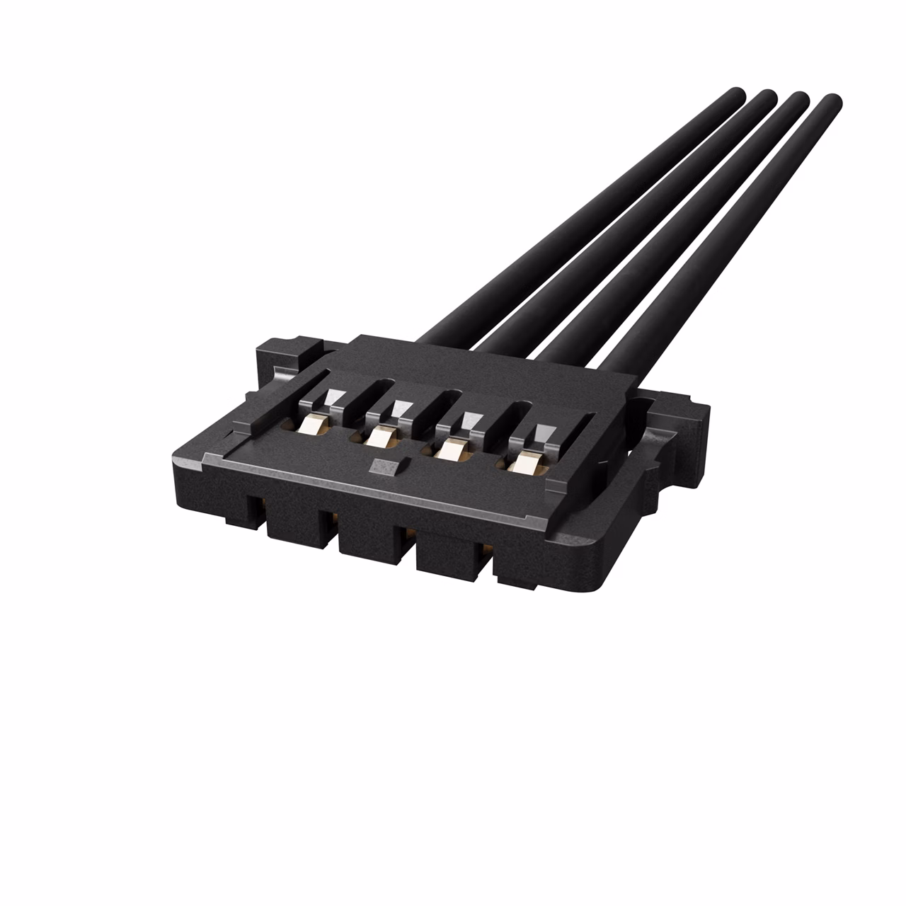 Pico-Lock-to-Pico-Lock Off-the-Shelf (OTS) Cable Assembly, 1.50mm Pitch, Single Row, 150.00mm Length, 4 Circuits, Black for sale