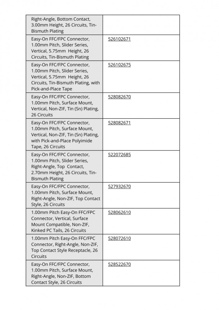 Technical document image 3 for MOLEX 982670440