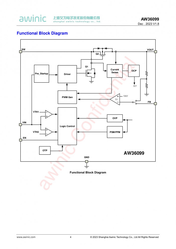 AW36099 datasheet page 4