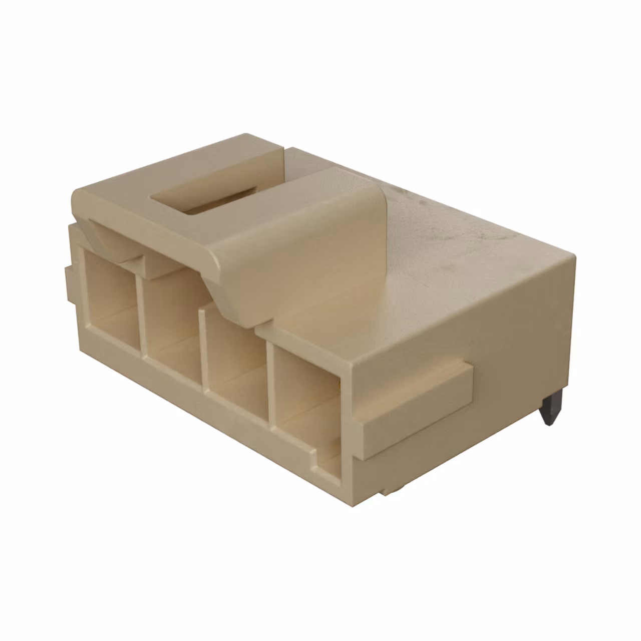 Ultra-Fit Right-Angle Header, 3.50mm Pitch, Single Row, 4 Circuits, 0.76µm Gold (Au) Plating, Natural, Glow-Wire Capable, Tray for sale